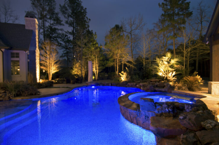 Outdoor Lighting Around Pools