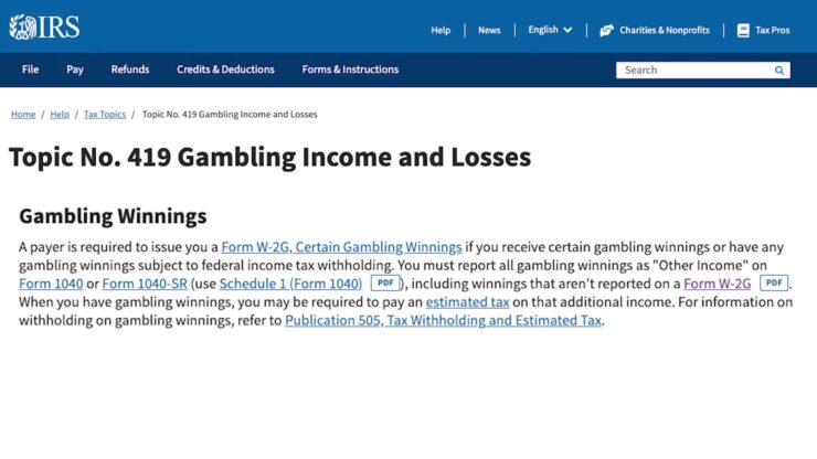 What Is Gambling Tax: How to Deal With Your Winnings and Losses - Radar ...